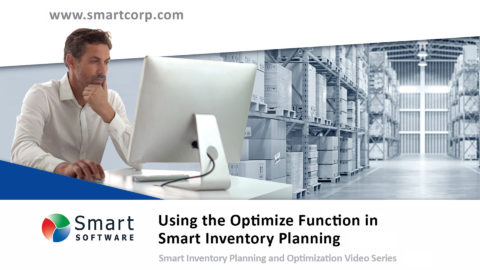 Using the Optimize Function in Smart Inventory Optimization